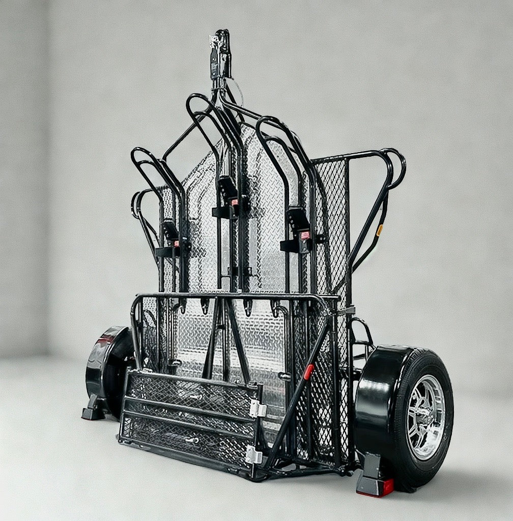 Premium Stand Up Motorcycle Trailer – Tow Smart Trailers
