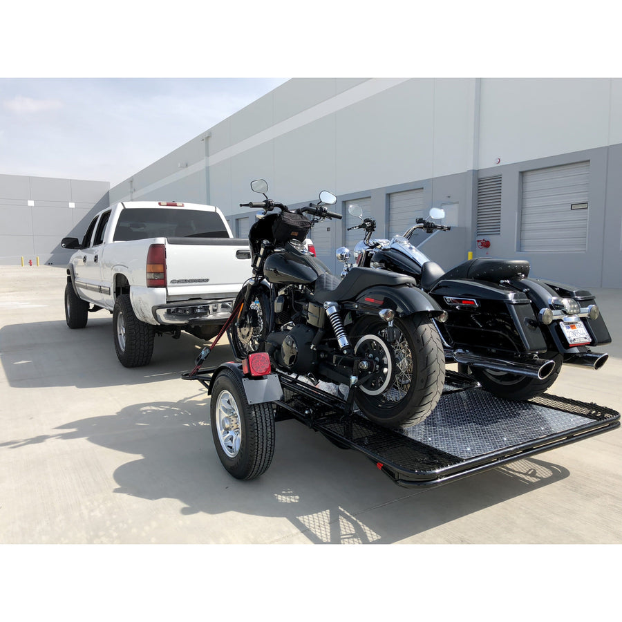 Premium Stand Up Motorcycle Trailer – Tow Smart Trailers
