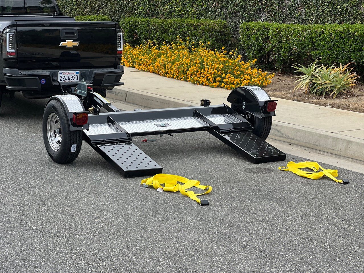 Premium Black and Chrome Tow Dolly – Tow Smart Trailers