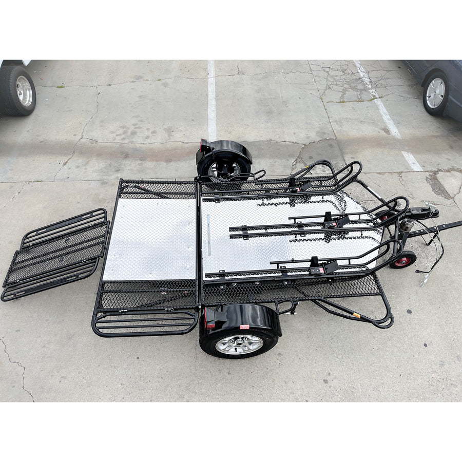 Premium Stand Up Motorcycle Trailer – Tow Smart Trailers